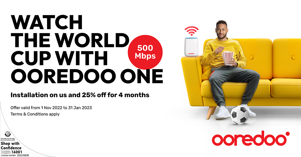 Ooredoo offers discount and FREE installation to watch the FIFA World ...