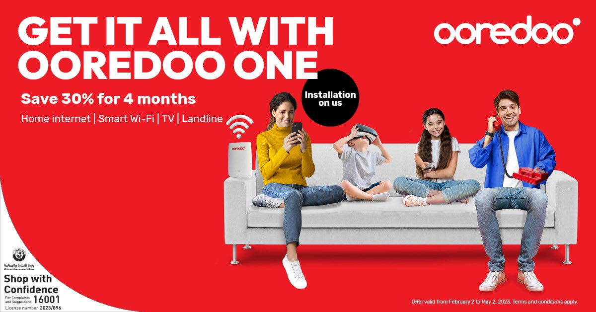 Ooredoo Offers Upgraded Deal to New Ooredoo ONE Customers - Ooredoo Qatar