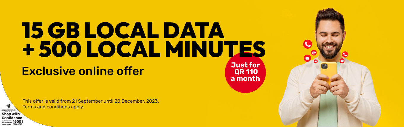 Shahry+ Plans | Postpaid Plans | Ooredoo Qatar