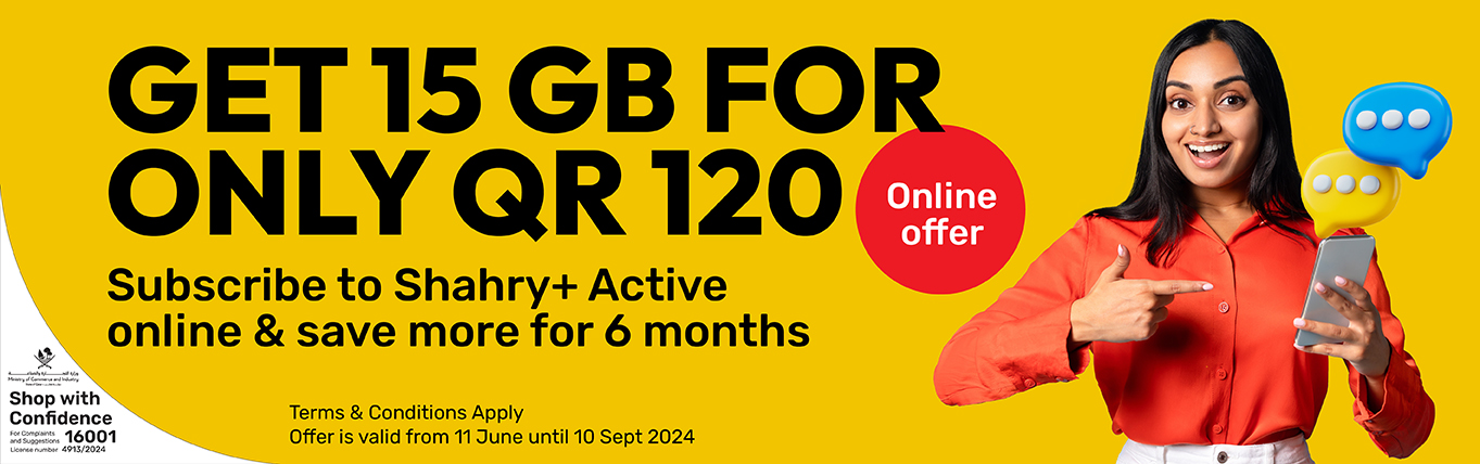 Shahry+ Plans | Postpaid Plans | Ooredoo Qatar