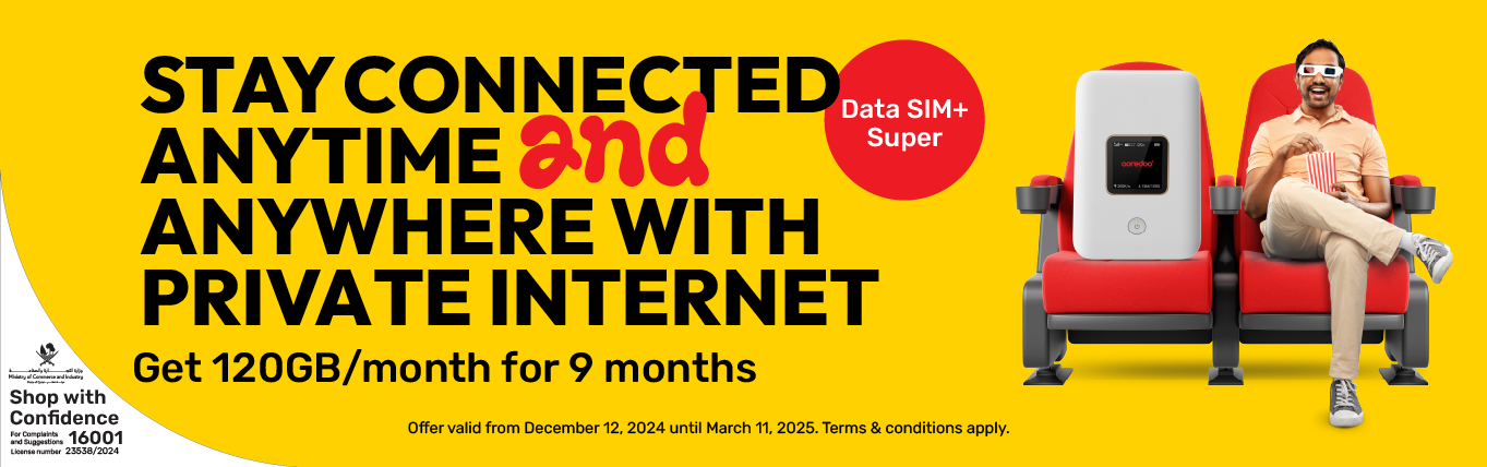 Ooredoo Data SIM+ | Postpaid Plans | Ooredoo Qatar