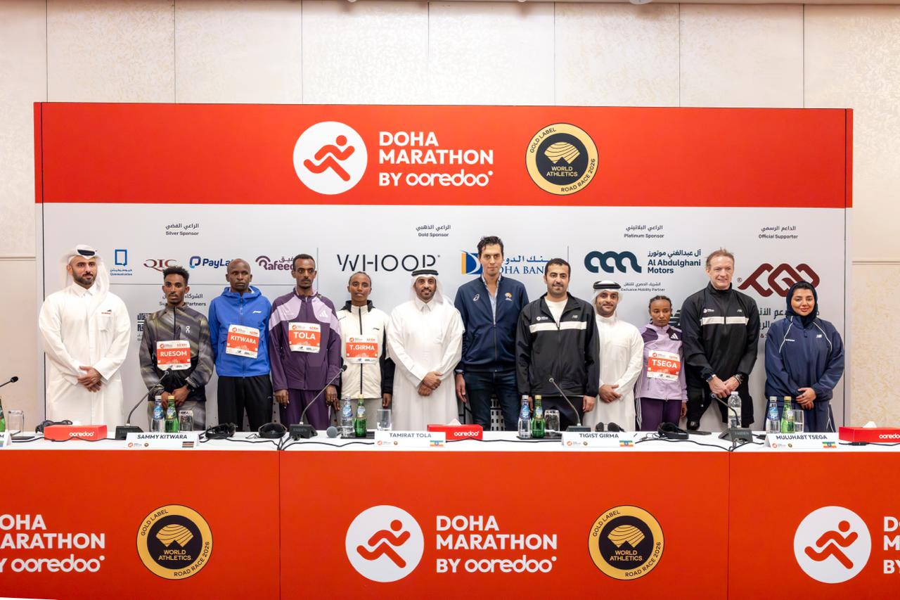 Doha Marathon by Ooredoo 2026 Elite Press Conference Unveils Top Local ...